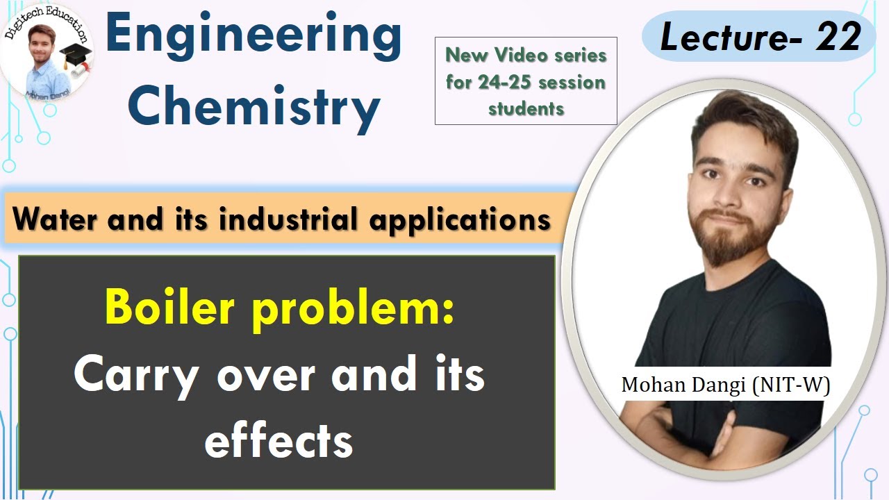 Lect.-22: Water Technology | Boiler problems | Carry over | water ...