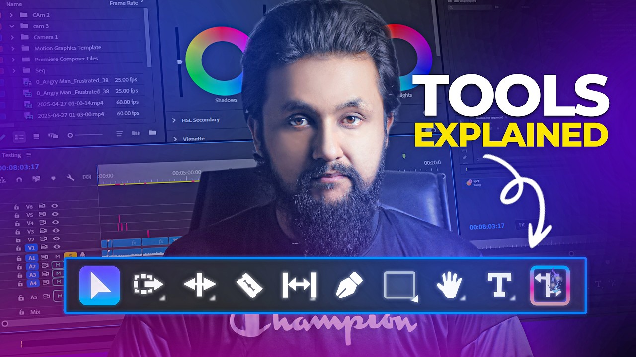 Adobe Premiere Pro 2025 | Tools & Timeline Explained | Complete Beginner's Guide! - YouTube