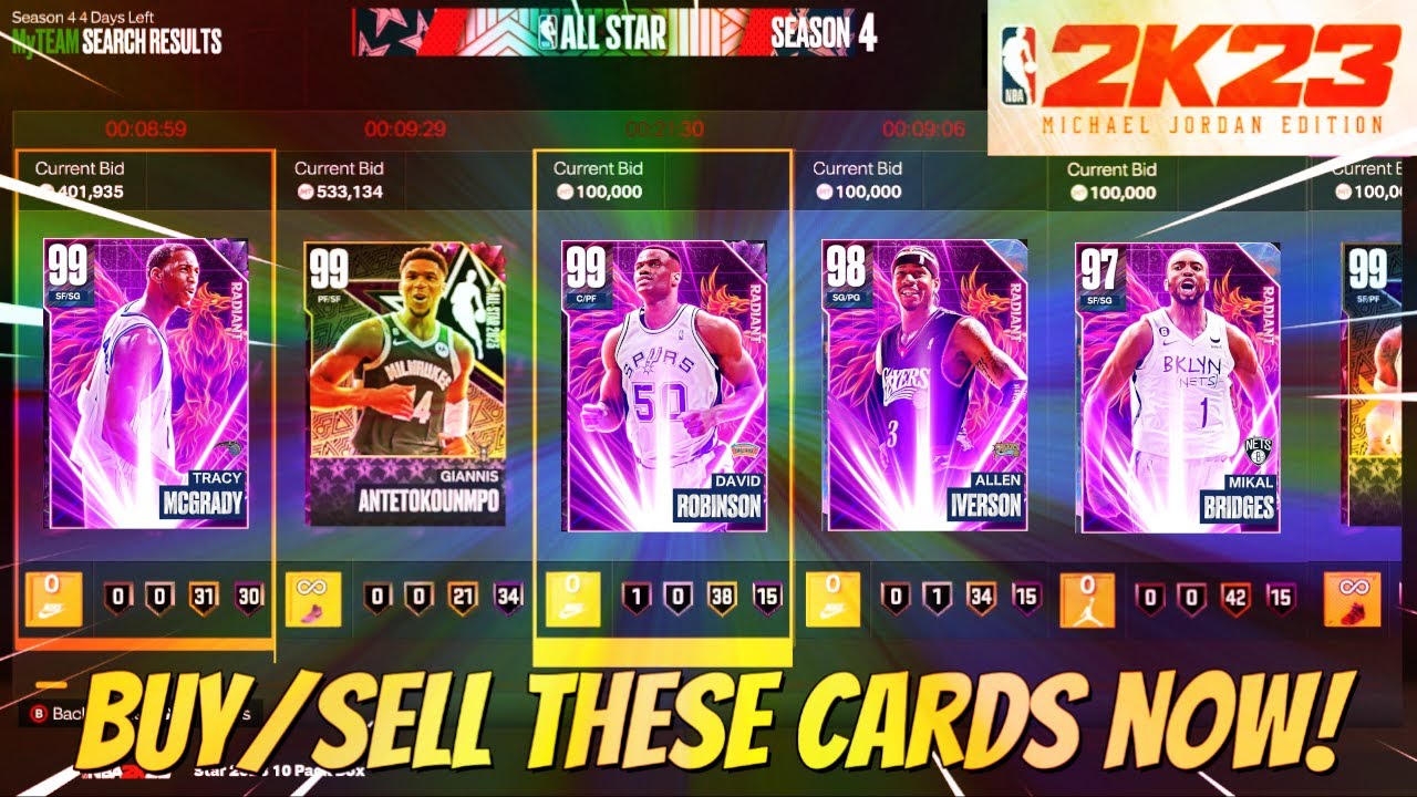 Buy/Sell these cards now in NBA 2k23 My Team. Simply Radiant - YouTube