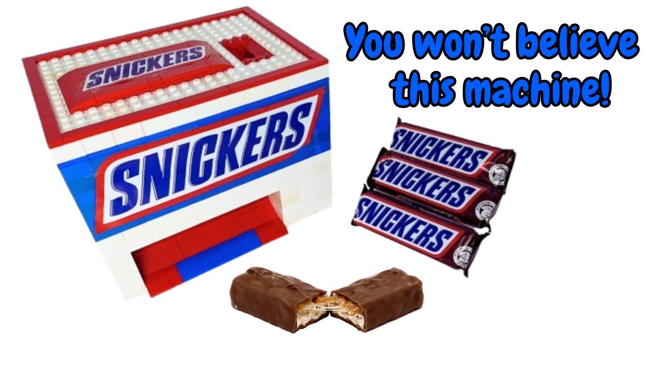 Amazing SNICKERS Machine Made Out Of LEGO - YouTube