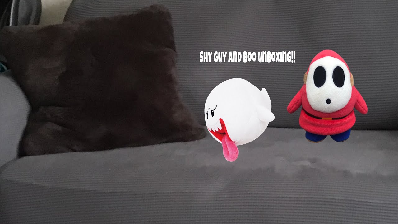 Boo and shy guy plush unboxing! - YouTube