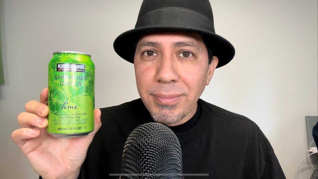 ASMR, with sparkling water can, tapping and very SATISFYING - YouTube