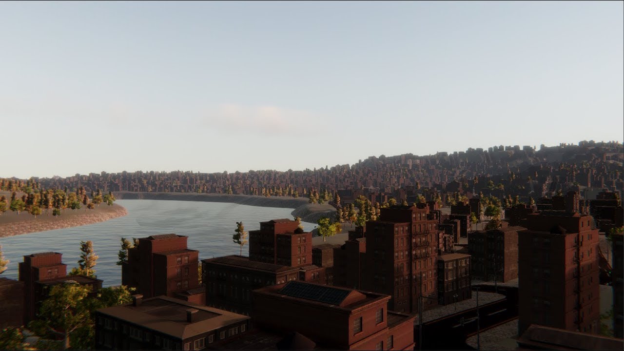 Flying through a Procedural City in Unity Engine, Created using only ...
