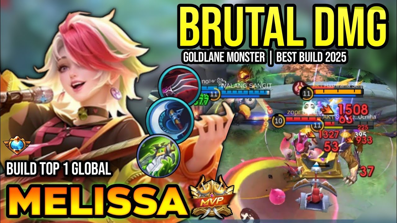 MELISSA BEST BUILD 2025 | BUILD TOP 1 GLOBAL MELISSA GAMEPLAY | MOBILE ...