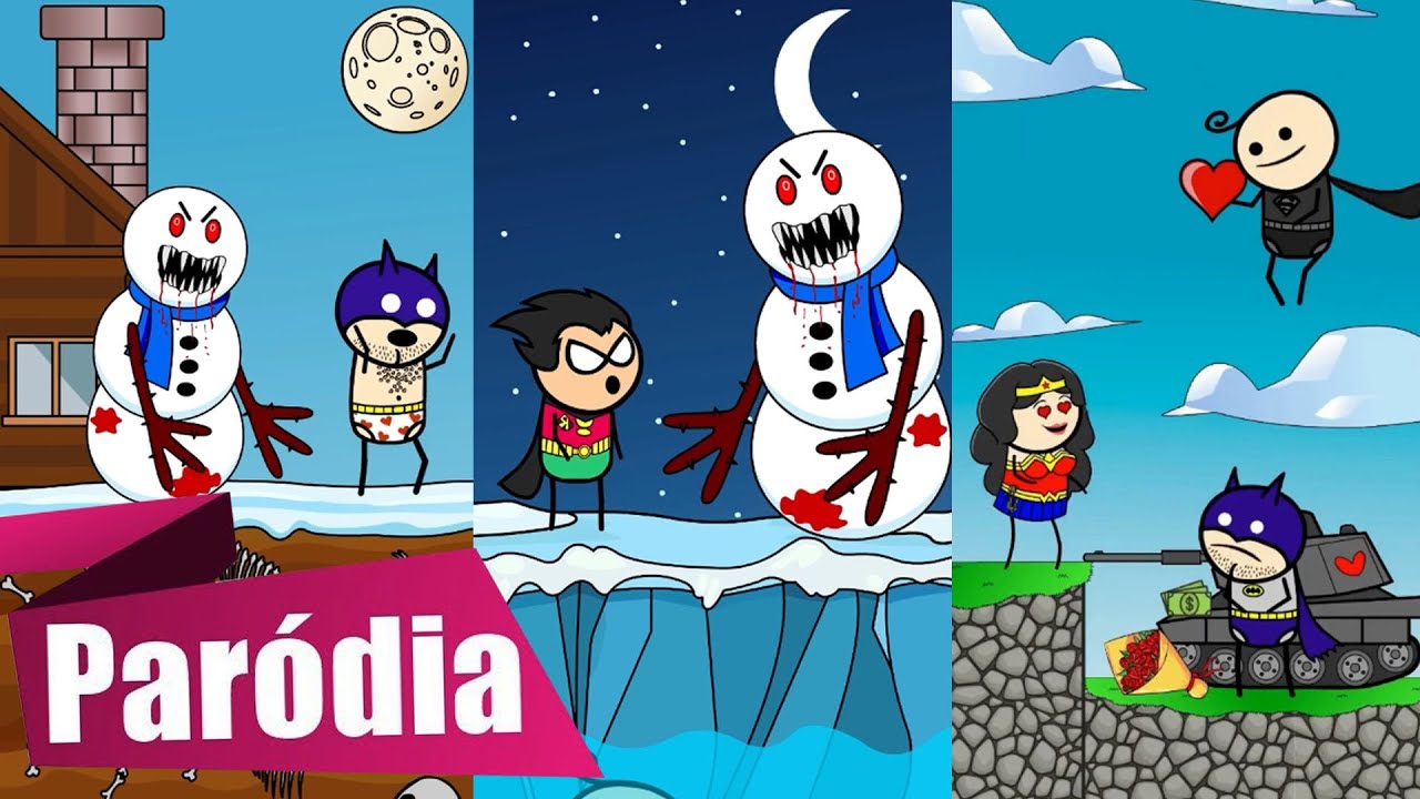 🦇 BATMAN SALVA ROBIN EM AVENTURAS MALUCAS #parodias - YouTube