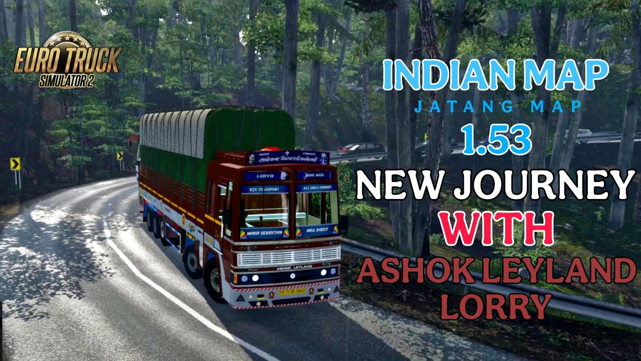 Ashok Leyland Lorry Truck Mod With Indian Map Jatang v3.2, Indian Roads ...