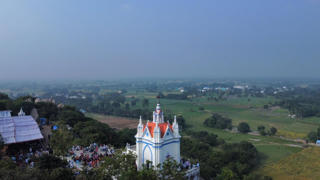 vettavalam St Joseph Church 4k drone view - YouTube