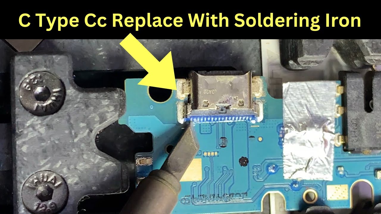 C Type Cc Replace With Soldering Iron - YouTube