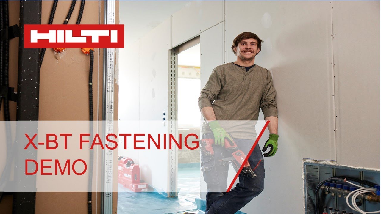 Hilti X-BT fastening demo - YouTube