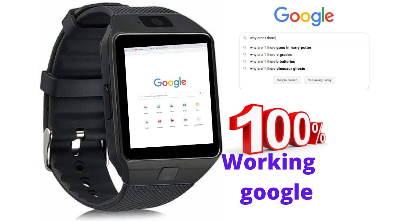 How To Use Google In Dzo9 Smartwatch #SMARTWATCH_CLUB - YouTube