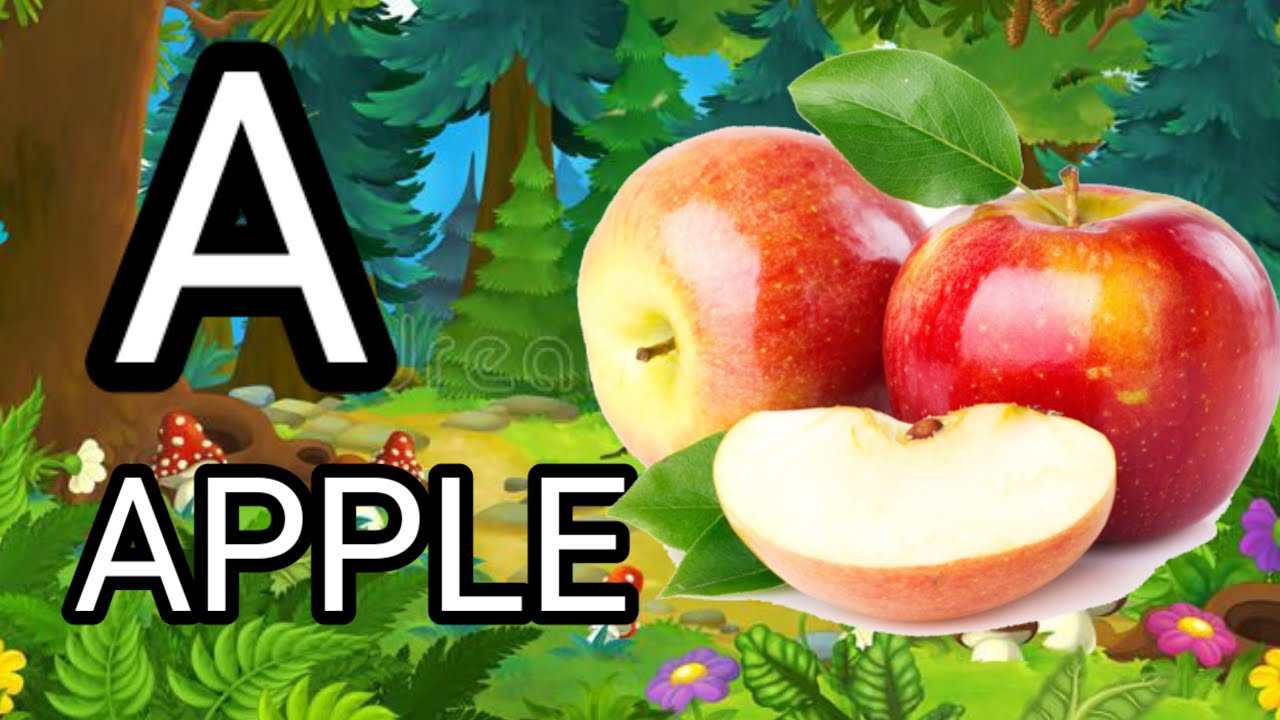 a for apple, b for ball, alphabet learning, number, nursery rhymes ...