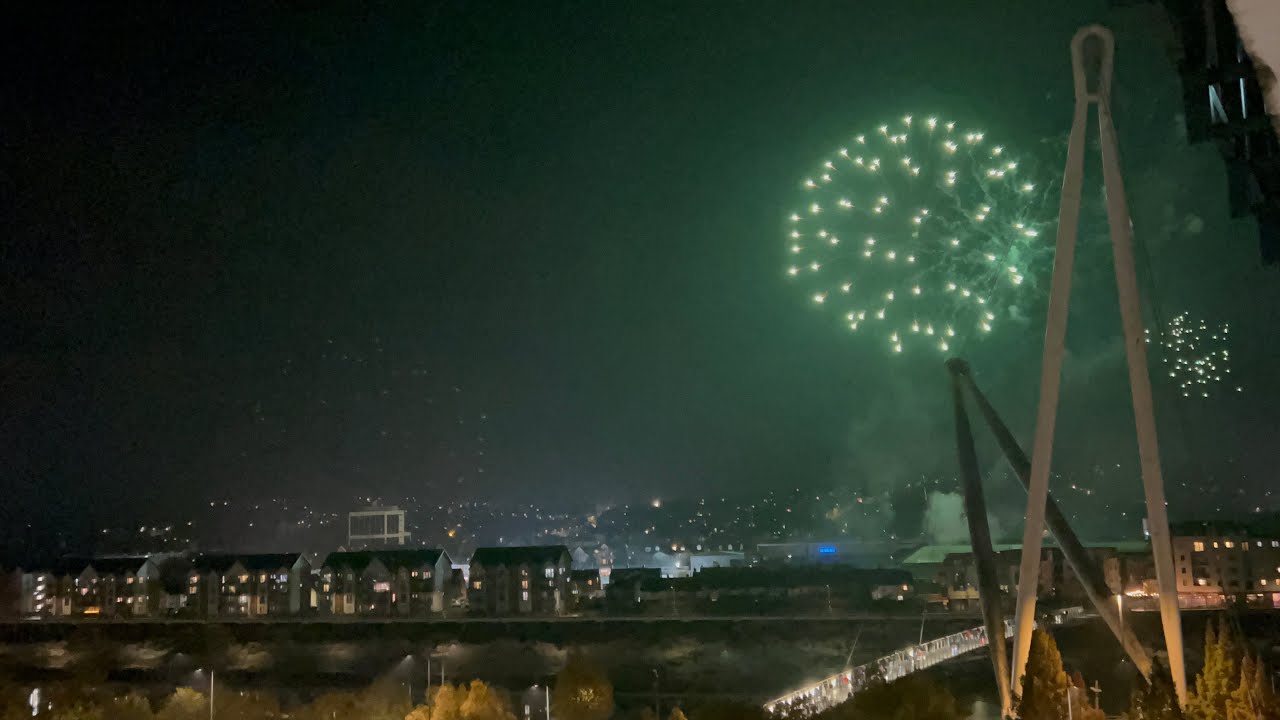 Fireworks at Newport Rodney Parade 05/11/23 - YouTube