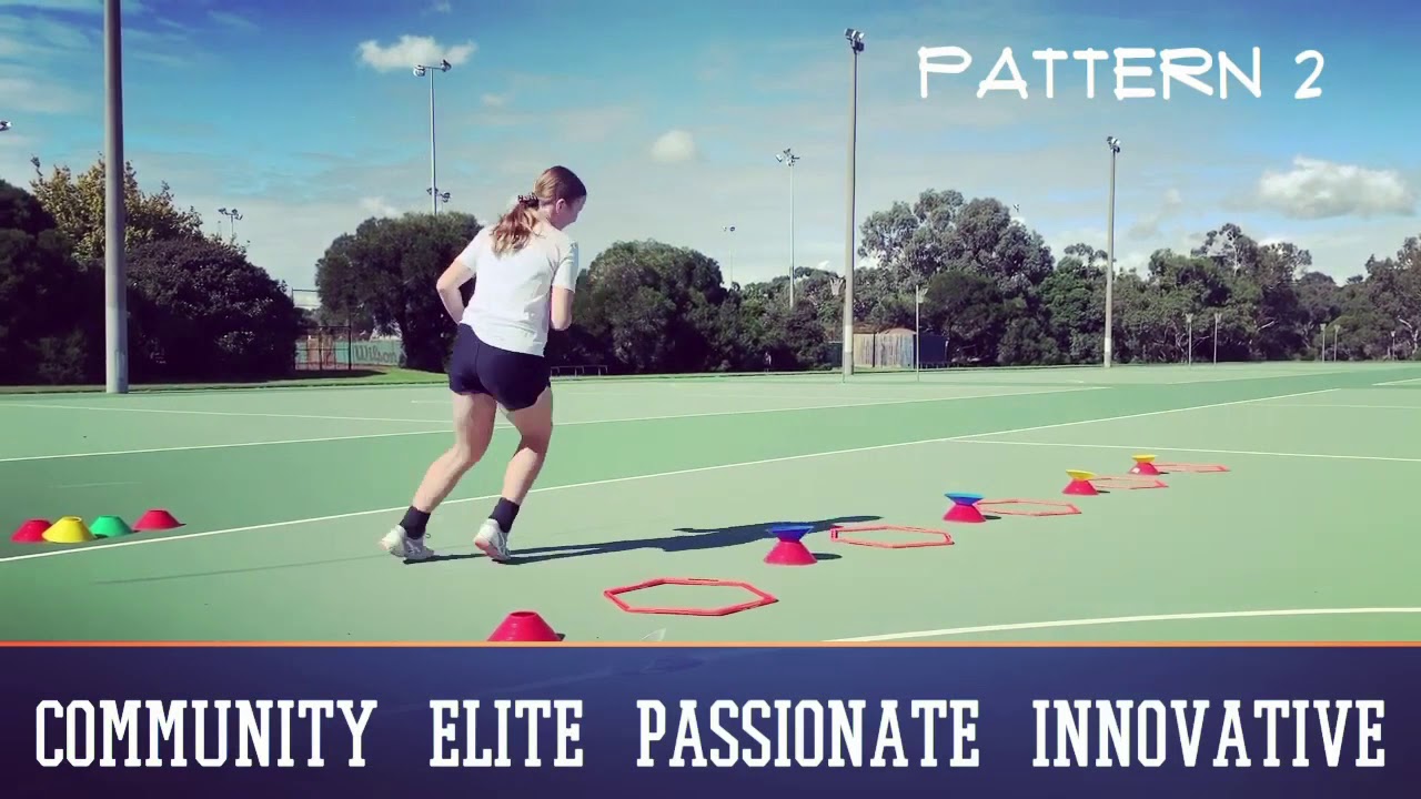 Netball Home Programs - Agility Footwork patterns - YouTube