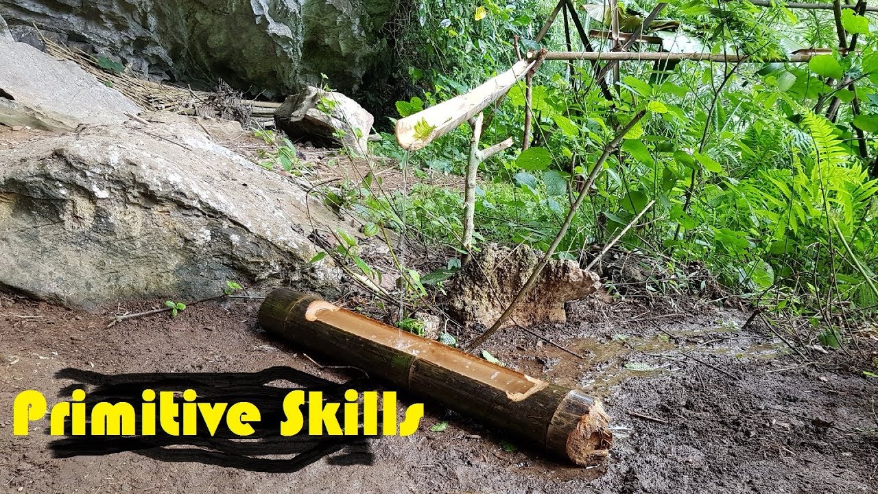 Primitive Technology: Daily drinking water - YouTube