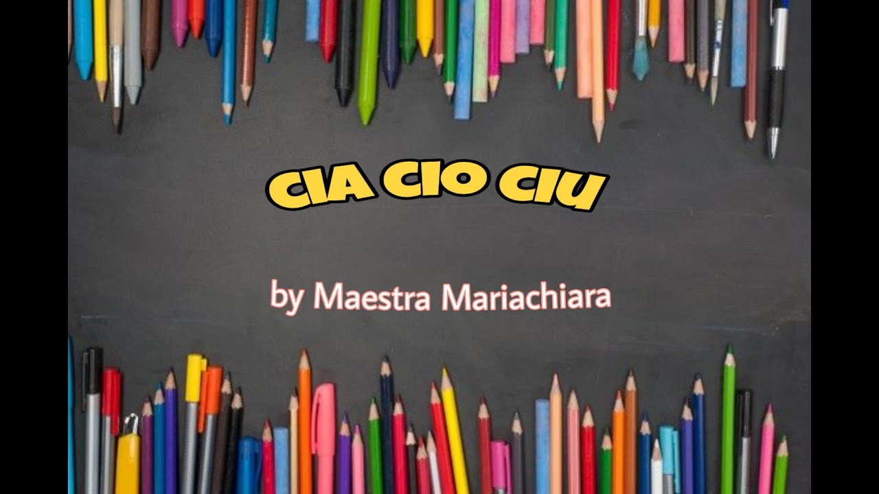 Come imparare l'italiano-Lettera C- CIA CIO CIU -per bambini scuola ...