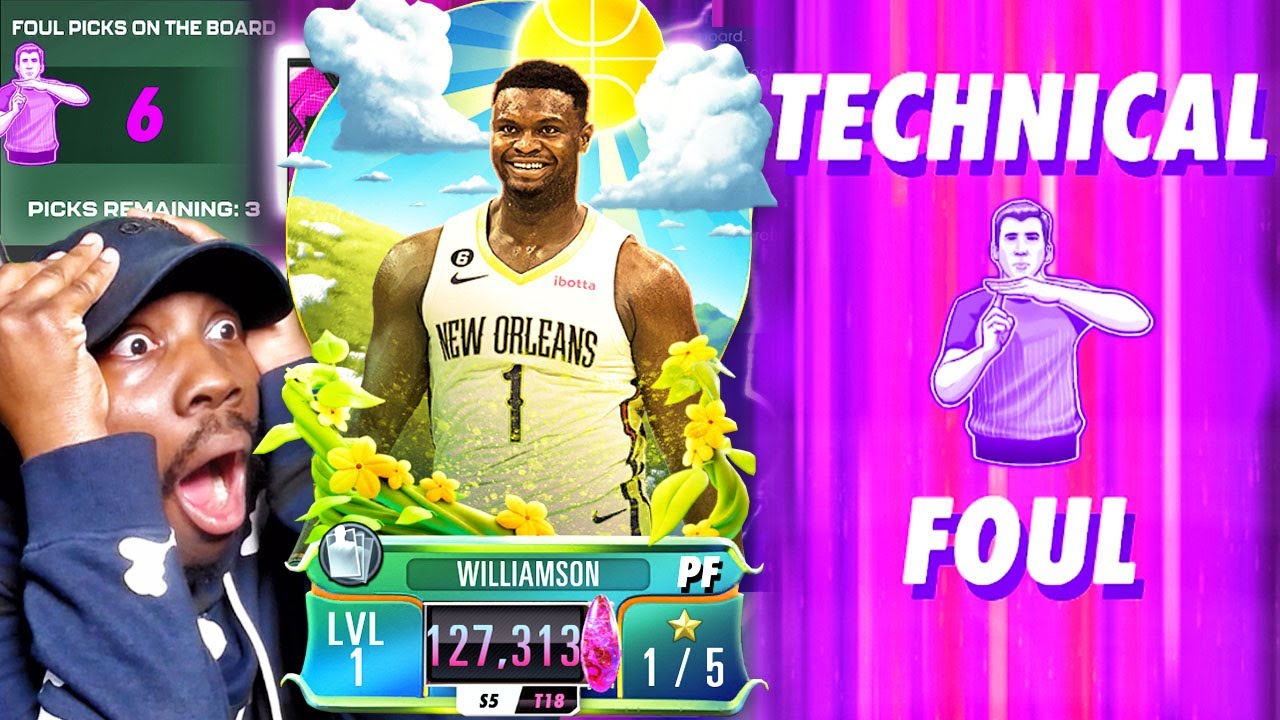 COSMIC JASPER ZION or TECHNICAL FOUL! NBA 2K Mobile Season 5 (Toss Up ...
