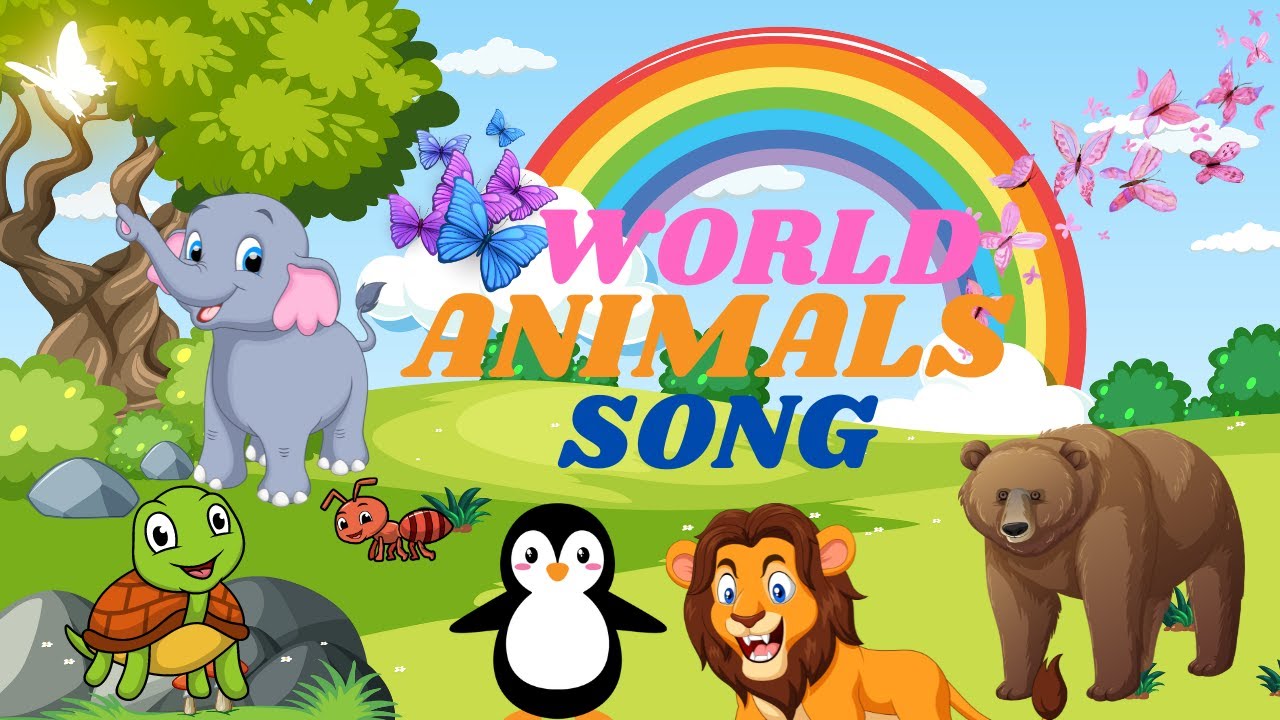 world animals song | animals song for kids | animals poem | @CoComelon ...