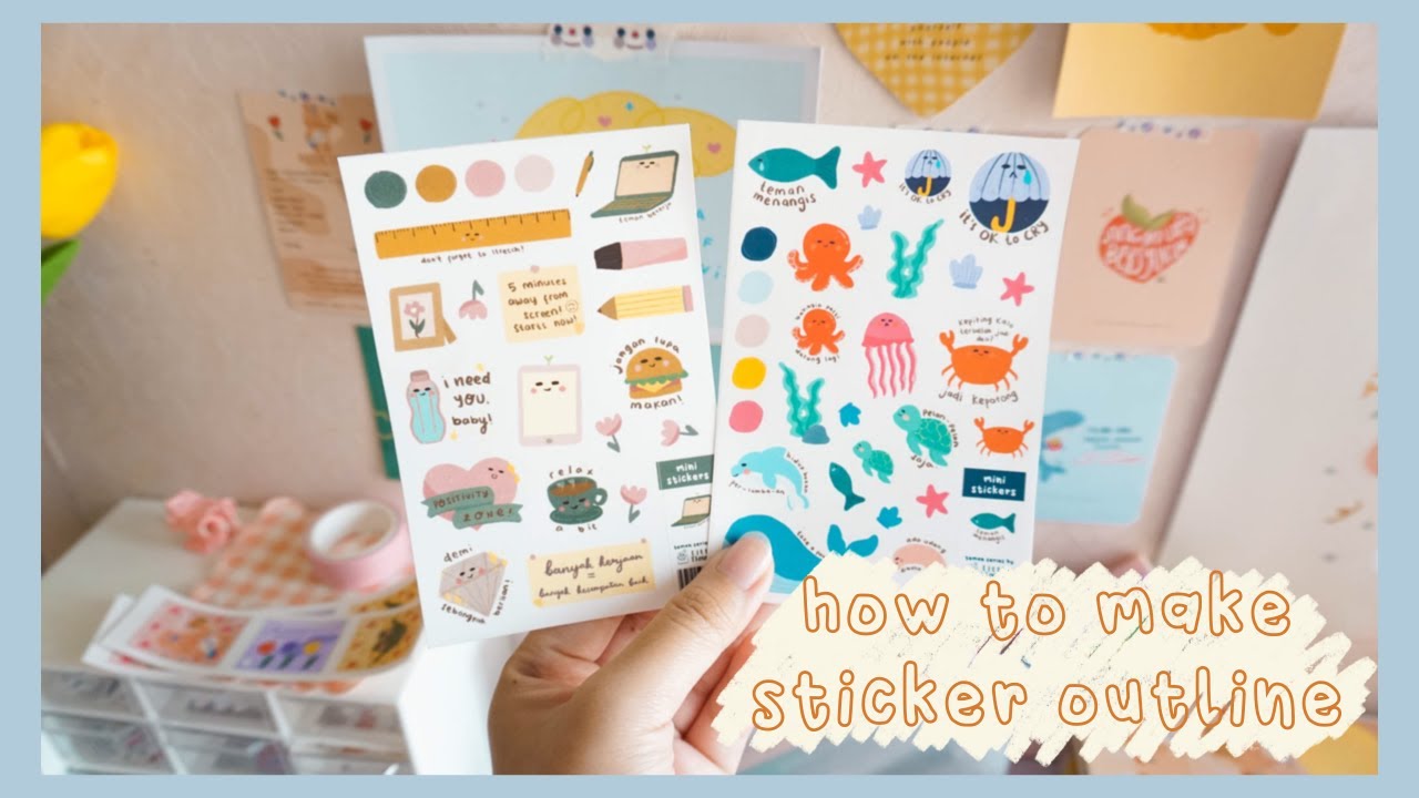 Cara Membuat Outline Sticker dalam 10 MENIT! | Indonesia Vlog | Corel ...