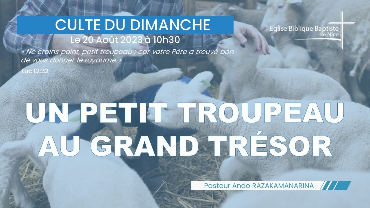 EBBN : Culte du 13 Aoüt 2023 - Luc 12:29-35 : "Un petit troupeau au ...