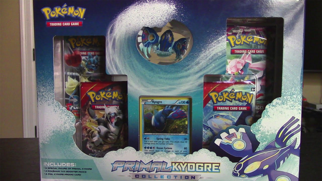 Pokémon TCG Unboxing - Primal Kyogre Collection Box - YouTube