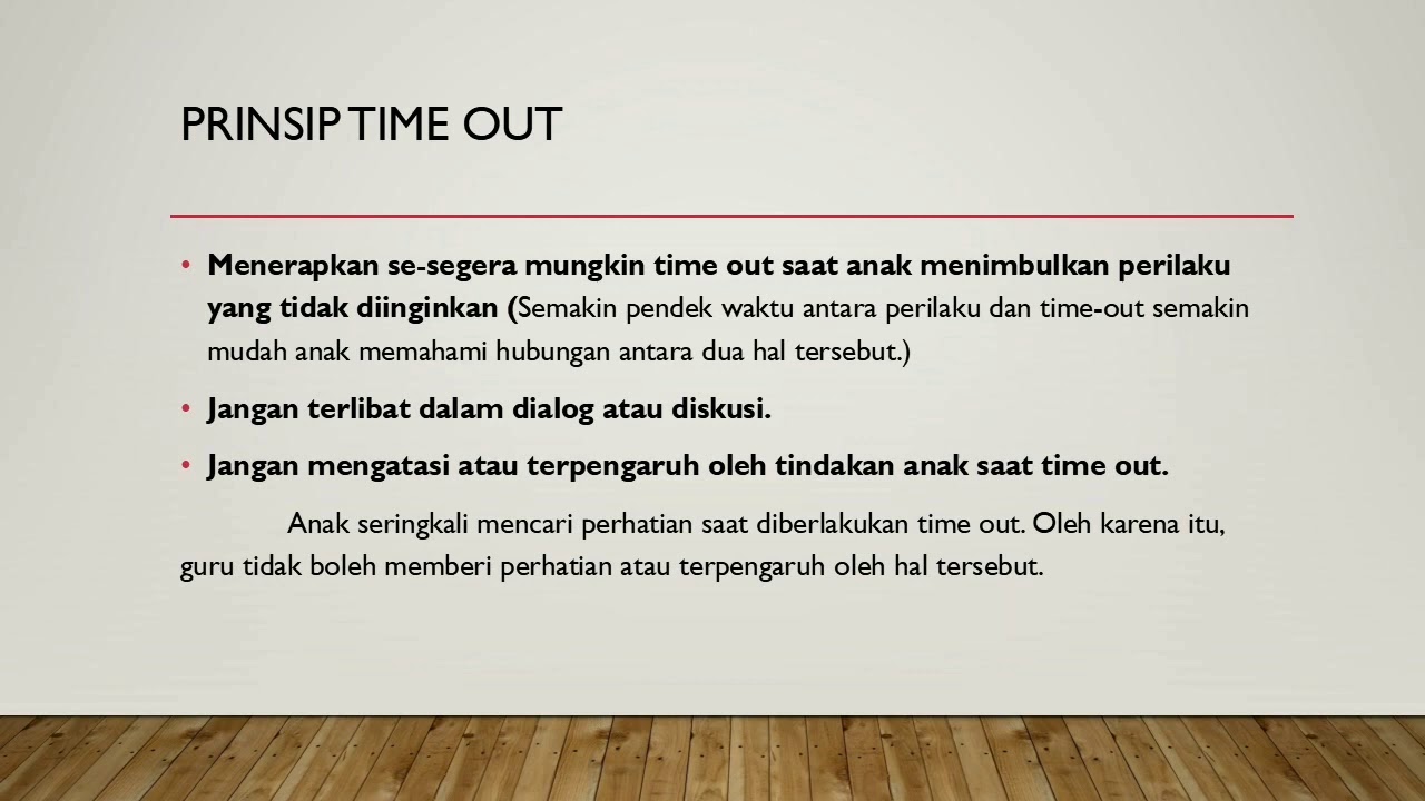 Time out pada anak - YouTube