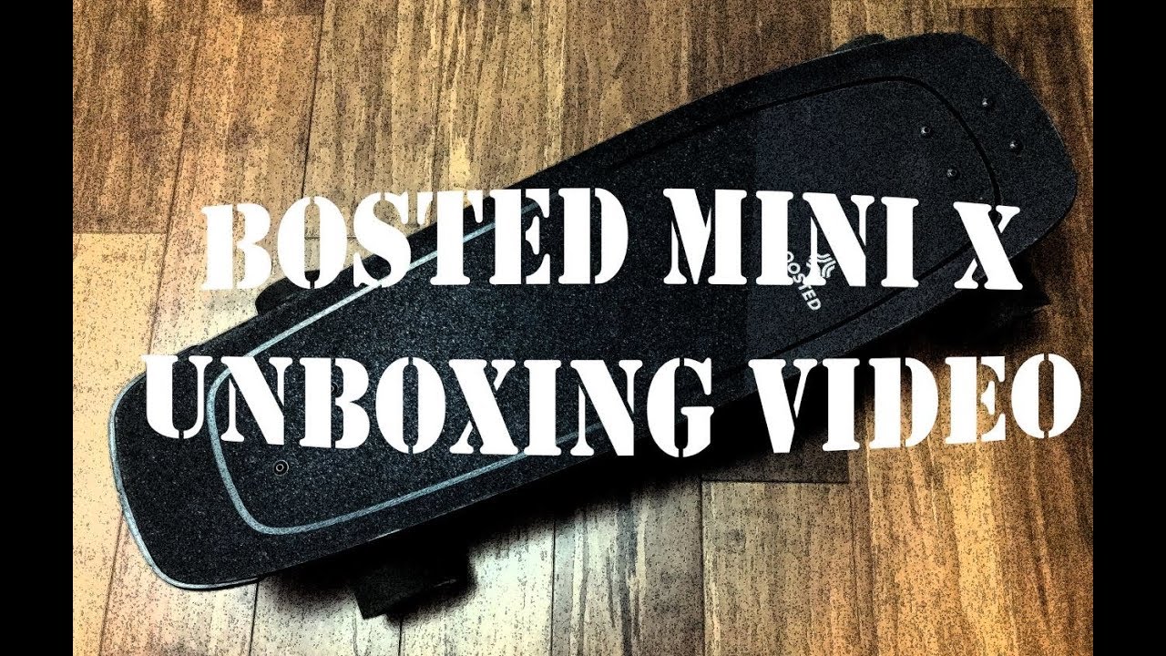 Boosted Board Mini X unboxing - electric Skateboard - YouTube
