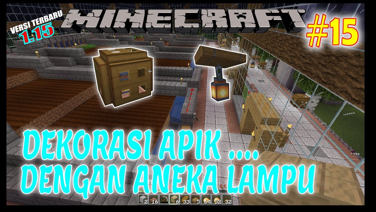 LAMPU DI MINECRAFT - Minecraft Survival Indonesia 15 - YouTube