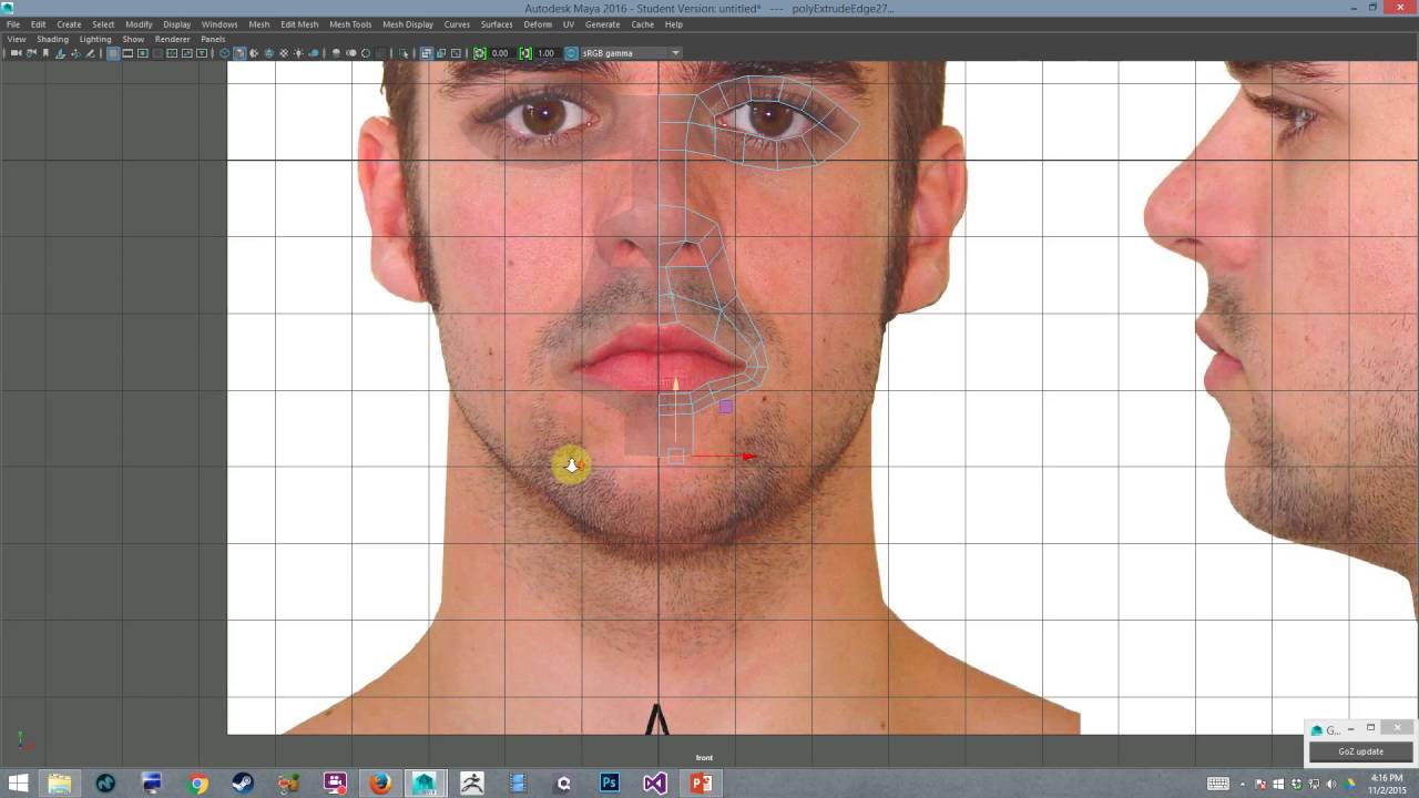 Modeling Human in Maya - Week 12 Face - YouTube