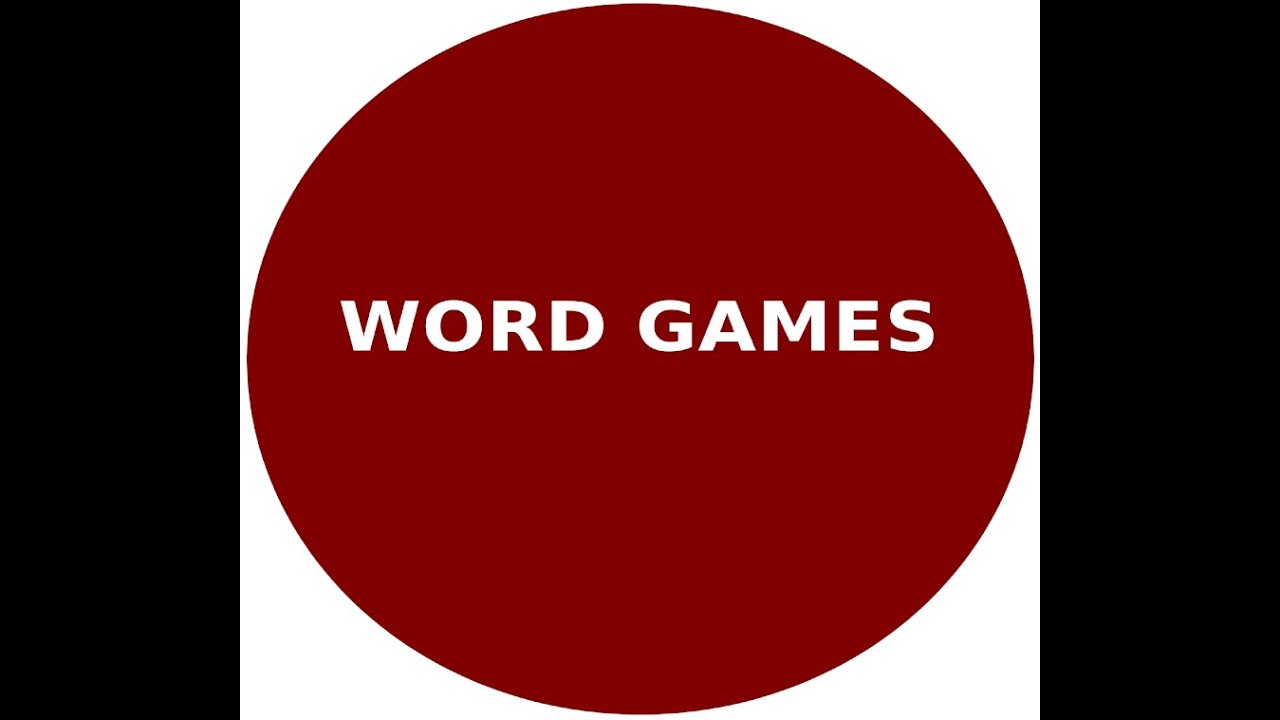 Word Games - YouTube