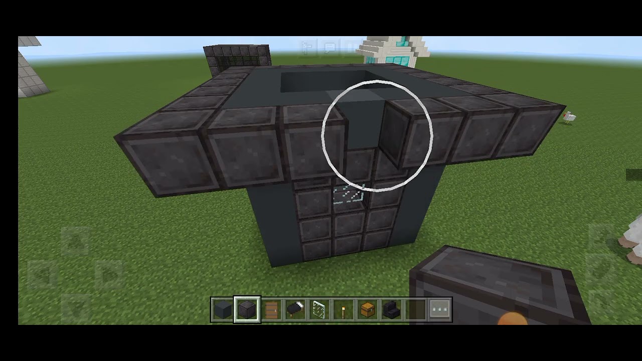 How to make a villager House made of netherite and grey concrete block ...