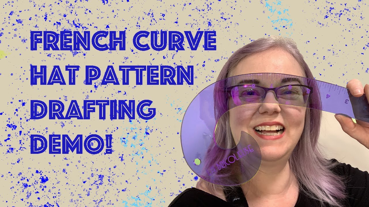 Drafting hat patterns with a French curve || #patternmaking - YouTube