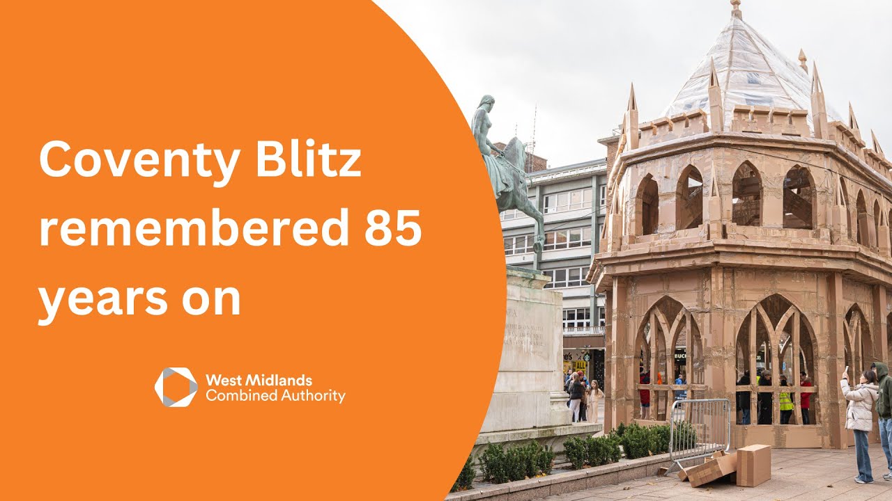 Coventry remembers the Blitz 85 years on - YouTube