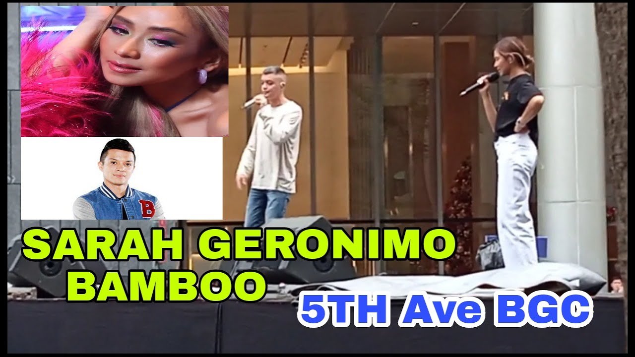 SARAH GERONIMO X BAMBOO | Rehearsal at Alive BGC New Year Countdown 2023 | 5th Ave BGC Taguig ...