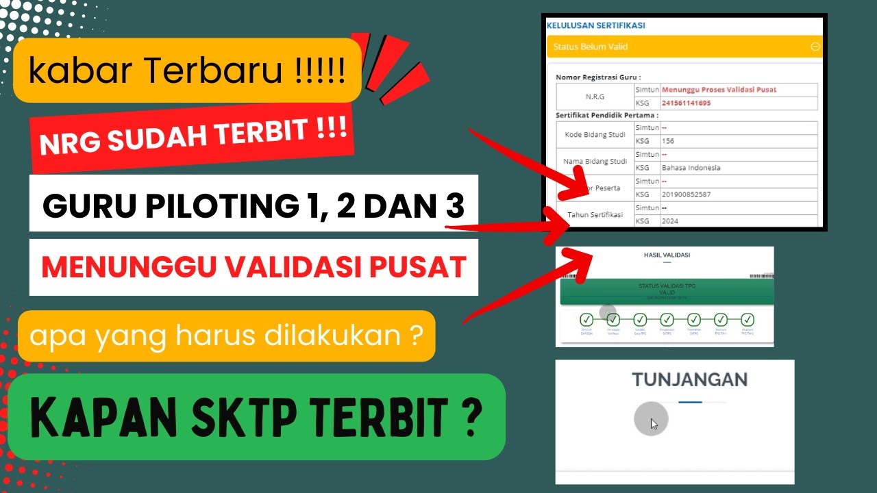 🔴INFO GTK TERBARU‼️NRG SUDAH MUNCUL , KAPAN SIMTUN AKAN VALIDASI - YouTube