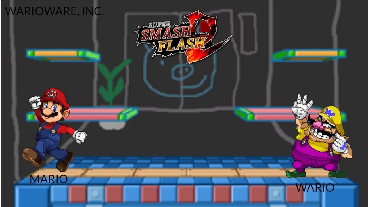 Super Smash Flash 2 Battles #2: Mario vs Wario - YouTube