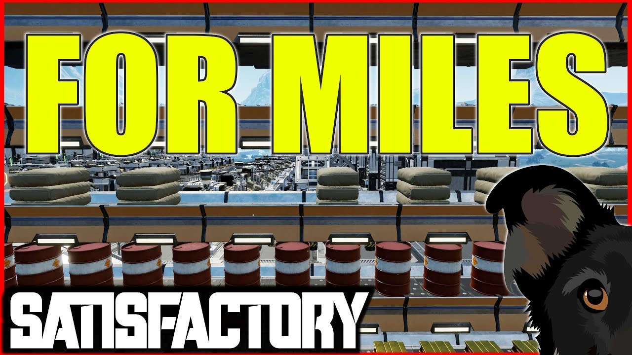 Satisfactory Gameplay | Jetpack | M4 Conveyor for miles - YouTube