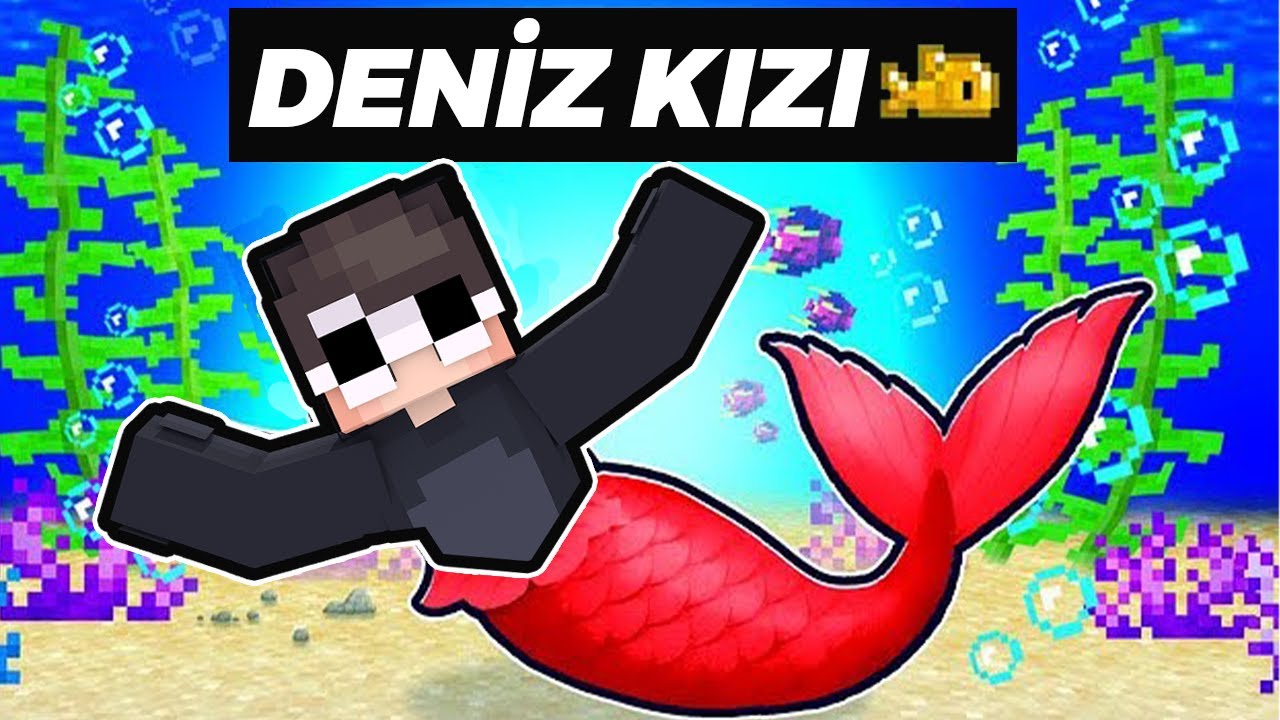 DENİZ KIZI OLDUM! - Minecraft - YouTube