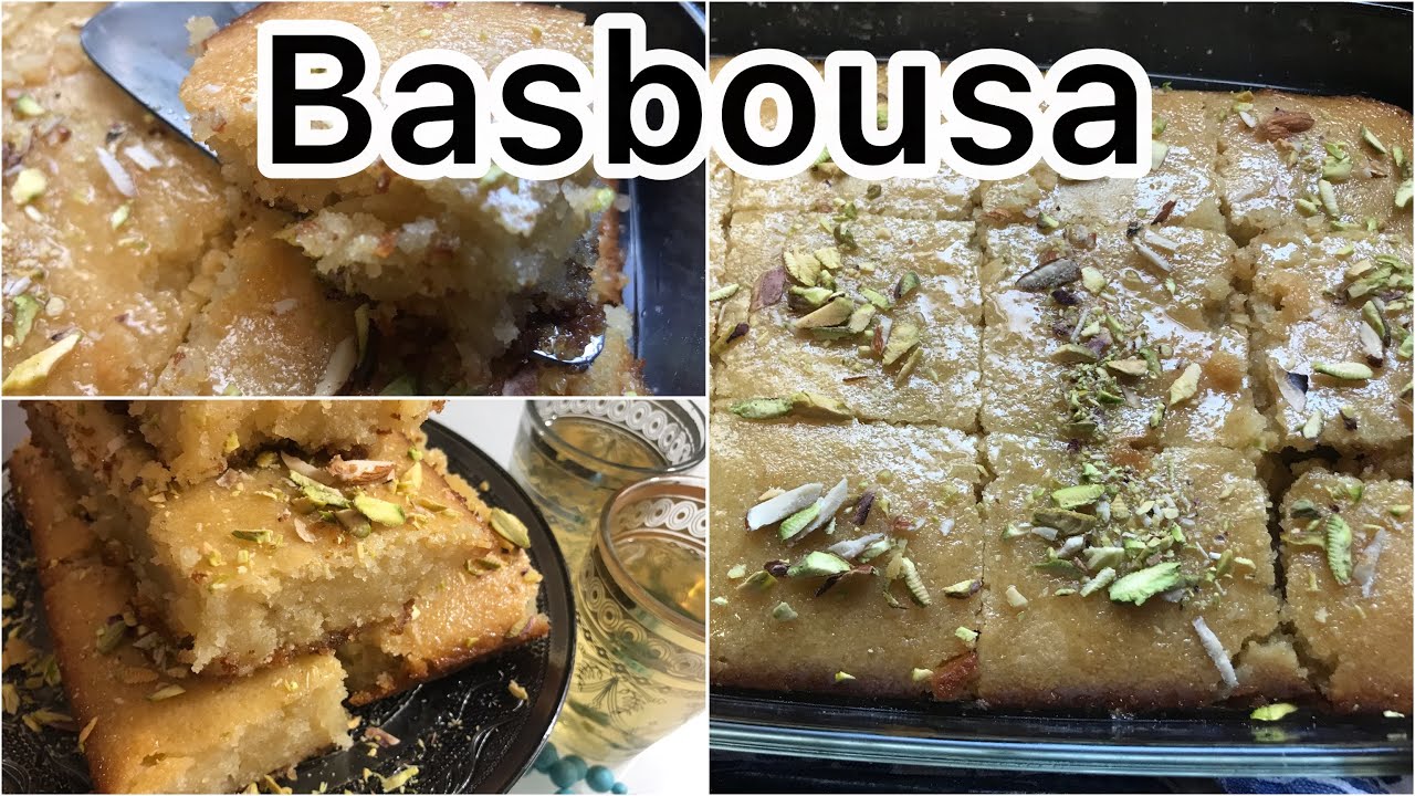 How to make Basbousa/Semolina Cake/ Sweet Dish - YouTube