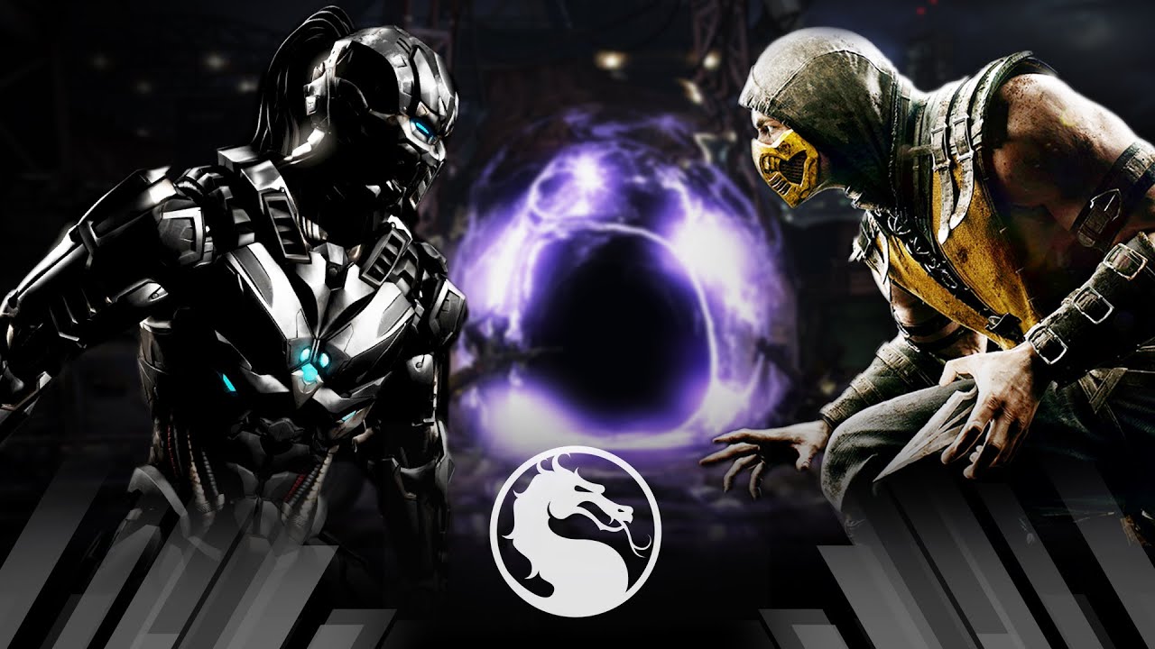 Mortal Kombat X - Triborg (Smoke) Vs Scorpion (Very Hard) - YouTube