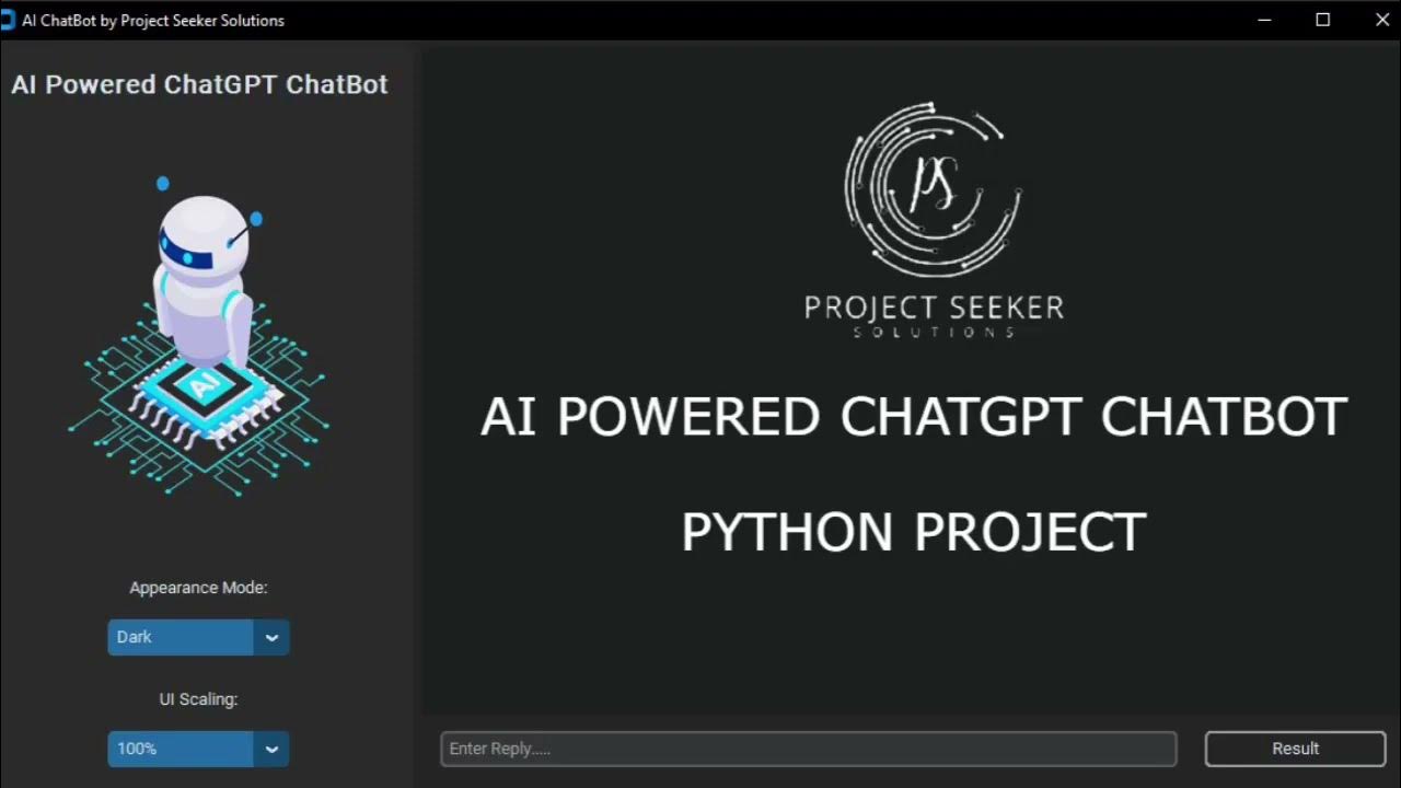Ai Powered Chatgpt Chatbot Tkinter Python Project Youtube