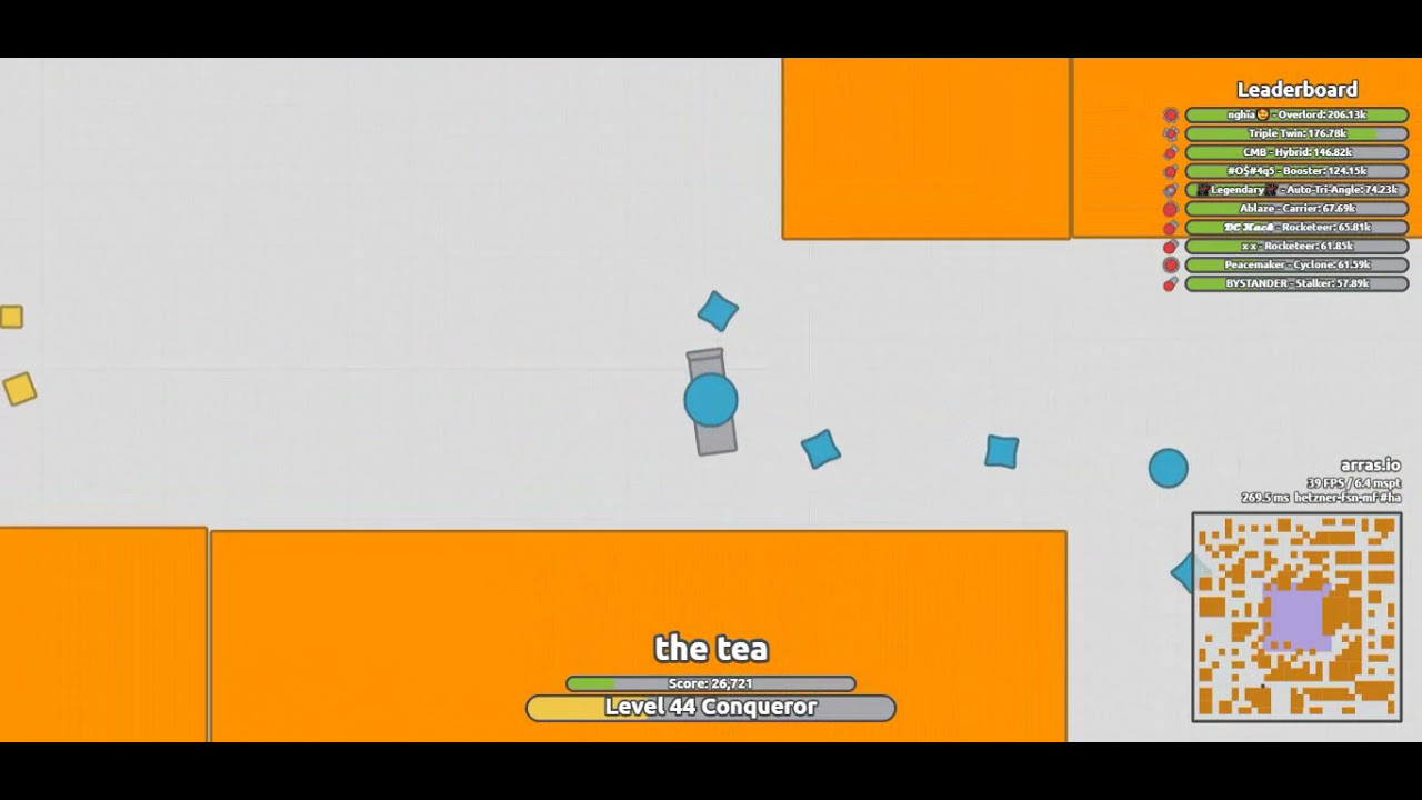 Arras.io maze playing with conqueror tank - YouTube