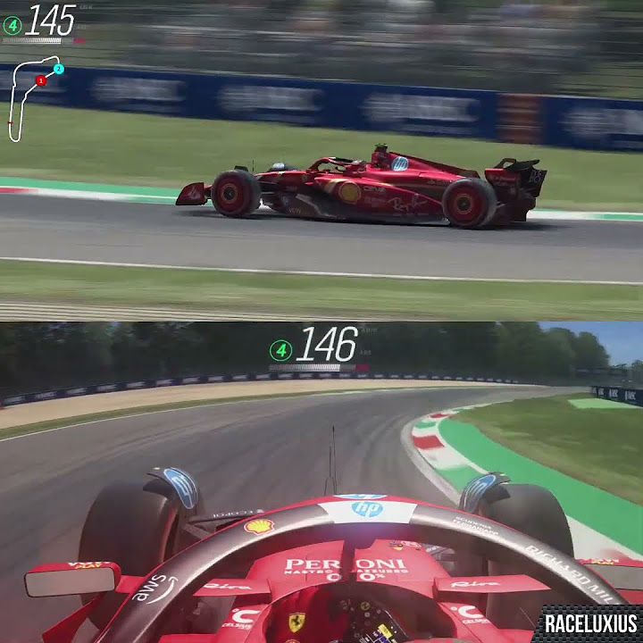 Carlos Sainz Ferrari F1 2024 vs Ferrari Daytona SP3 at Monza - YouTube