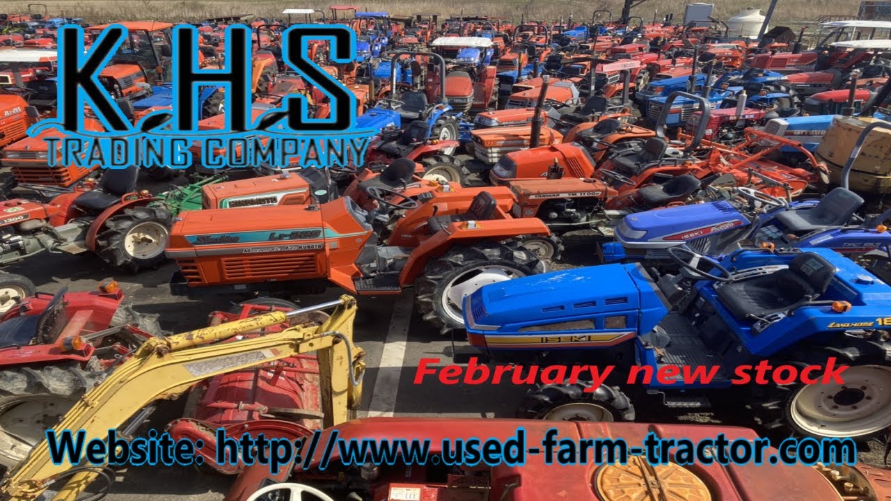 New stock of used japanese tractors and farming machines in february ...