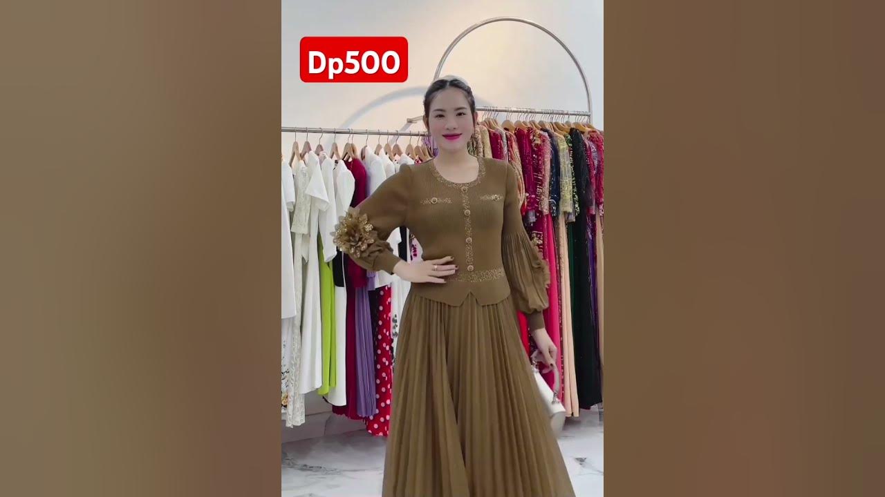 MÃ DP500 Gọi 09.6667.4440 #thoitrangtrungnien #thoitrangdori #đầmtrungniên #đầmthiếtkế # ...
