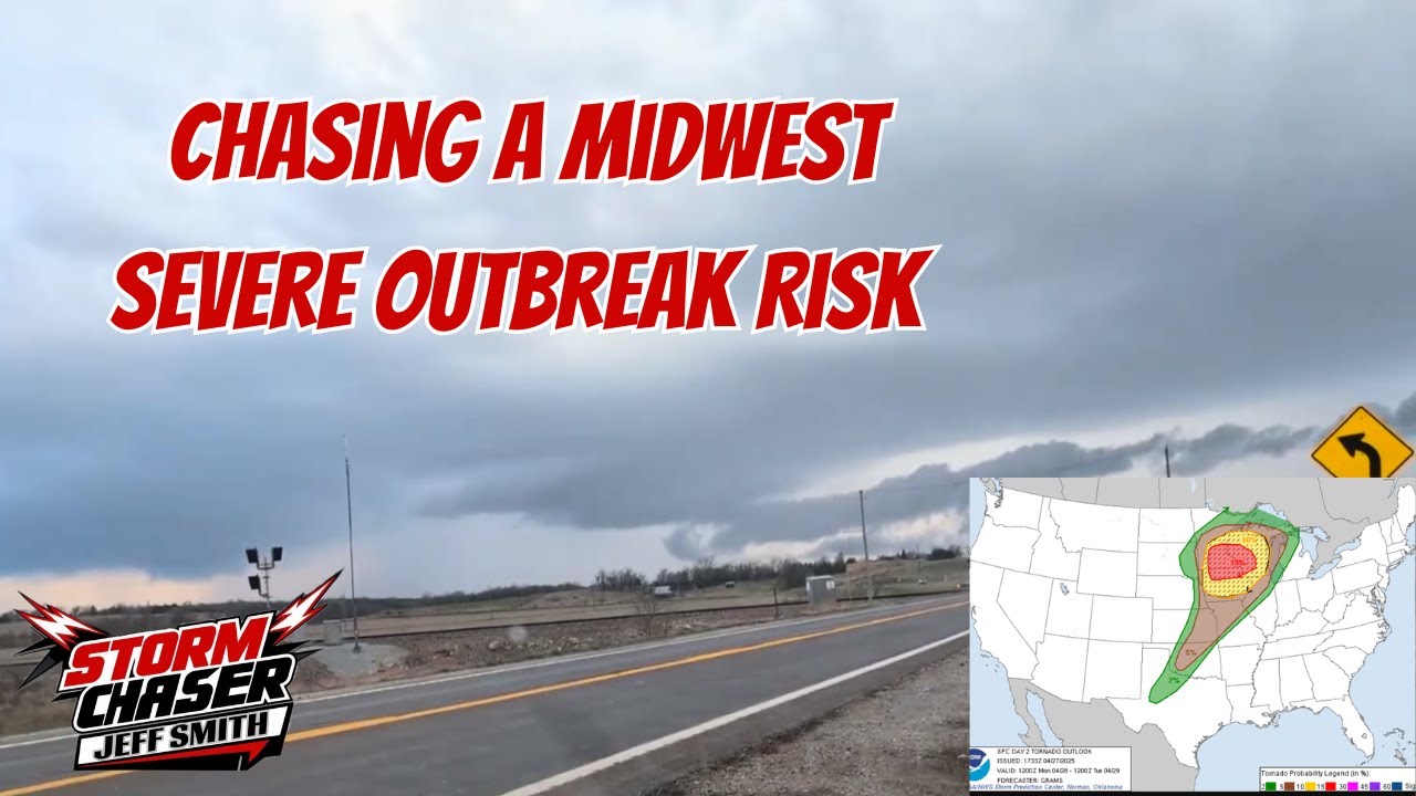 Midwest Severe Outbreak Risk Chase IRL - YouTube