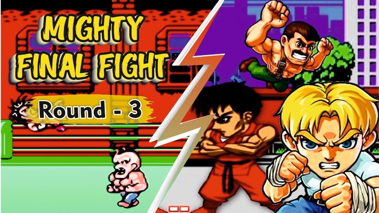 Best Nes Fighting Game | Mighty Final Fight Full Gameplay | Round - 3 - YouTube