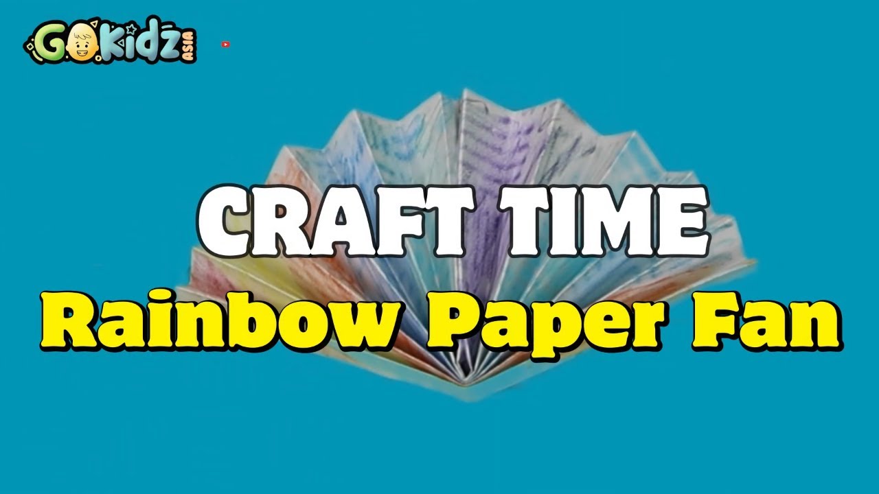 RAINBOW PAPER FAN | CRAFTS | NOAH'S ARK CRAFT | STORY CRAFT - YouTube
