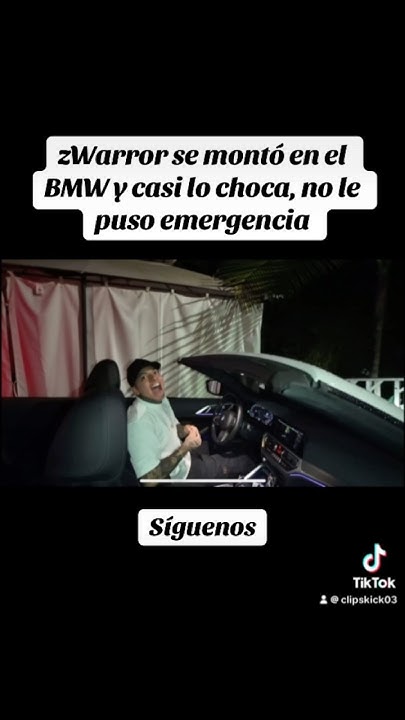 zWarror se montó en el BMW y casi lo choca, no le puso emergencia - YouTube