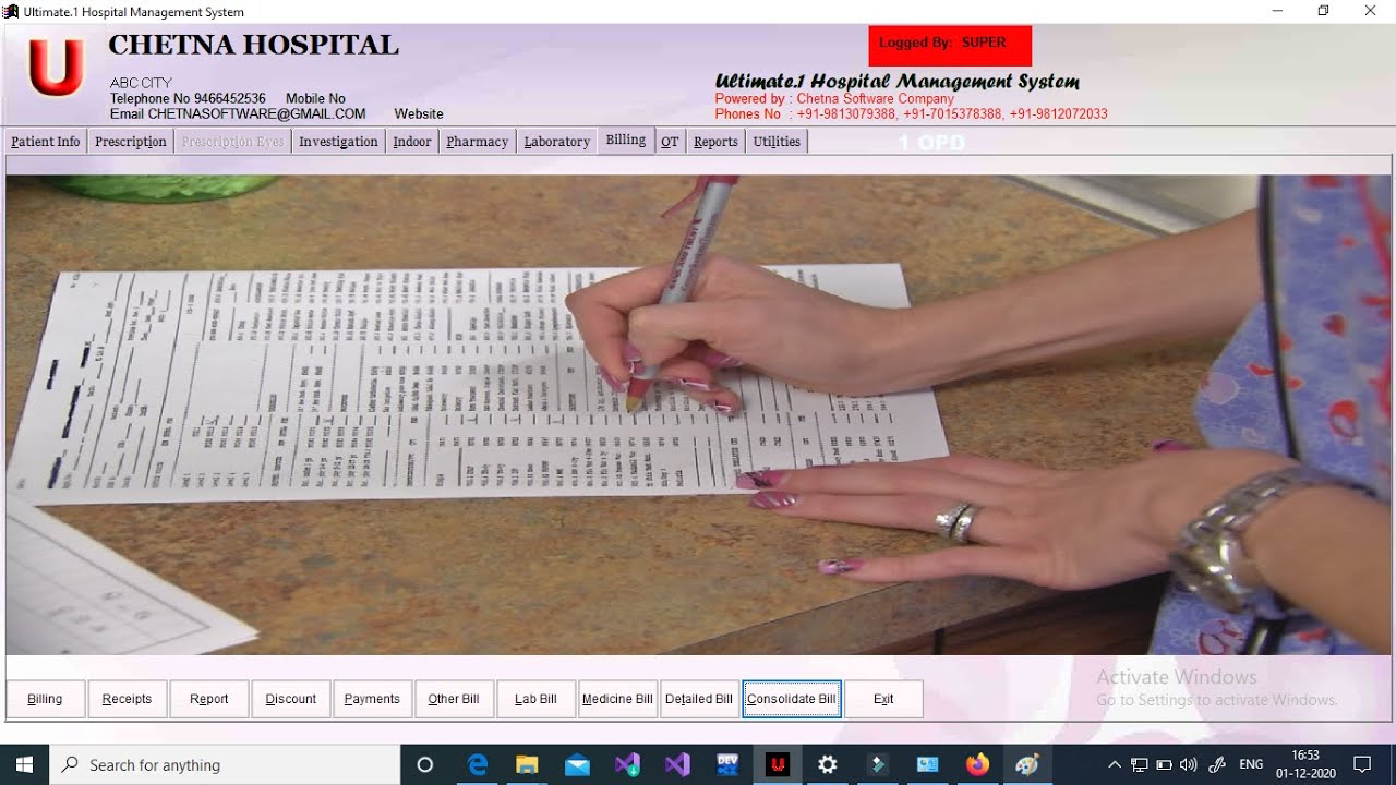 Demo Hospital Management Software(HMS) - YouTube