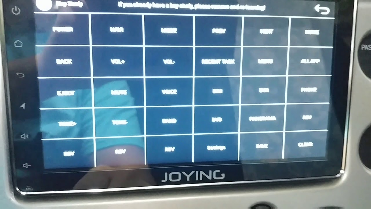 Joying JY-TM138N2 Assign Side Panel Buttons - YouTube